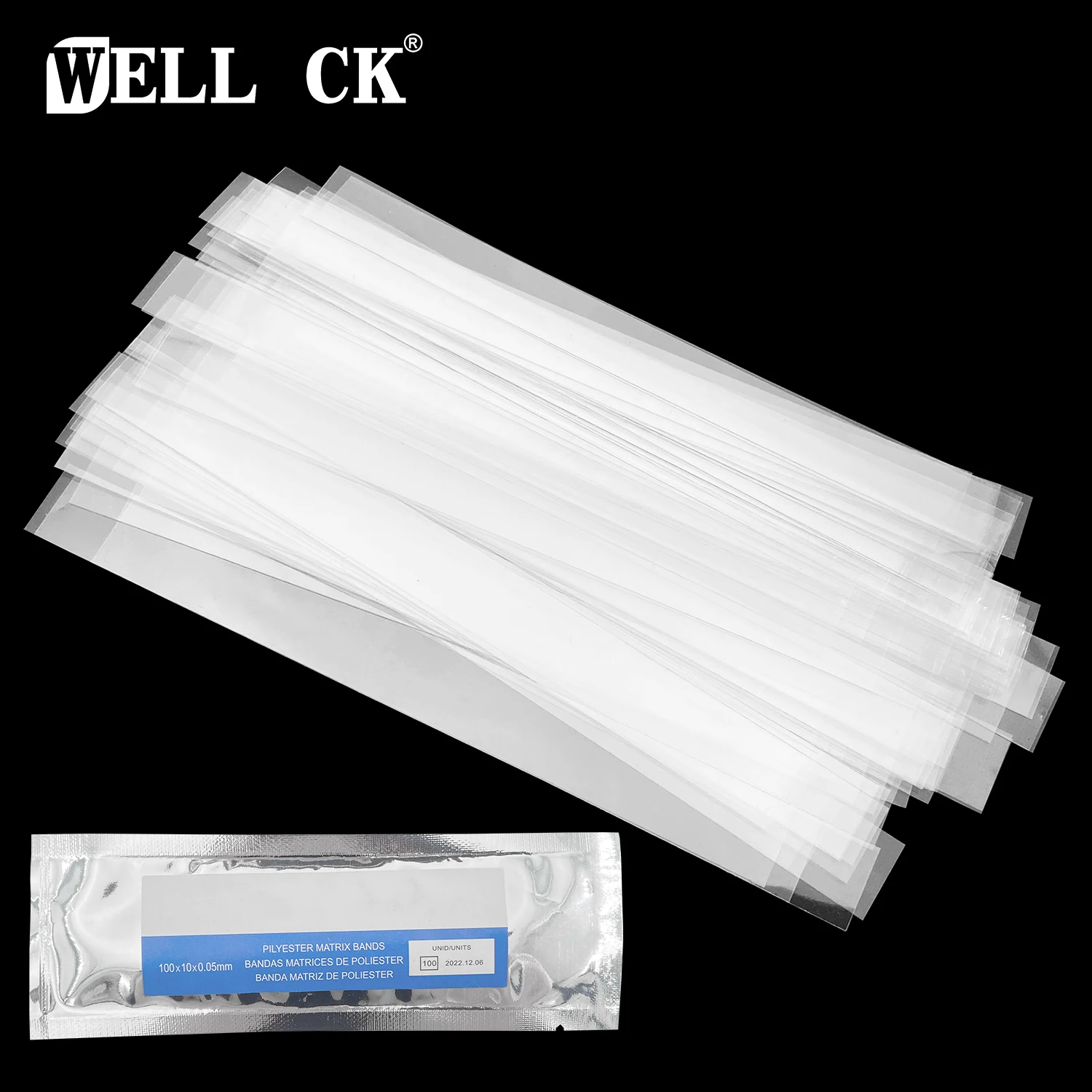 100pcs-WLLCK-Dental-Polyester-Matrix-Bands-Matrices-Dental-Material ...