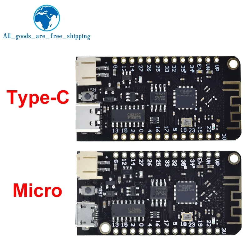 Esp32 Lite V100 Wifi Rozbudowanie O Funkcję Bluetooth Esp32 Esp 32 Rev1 Ch340g Micropython 4mb