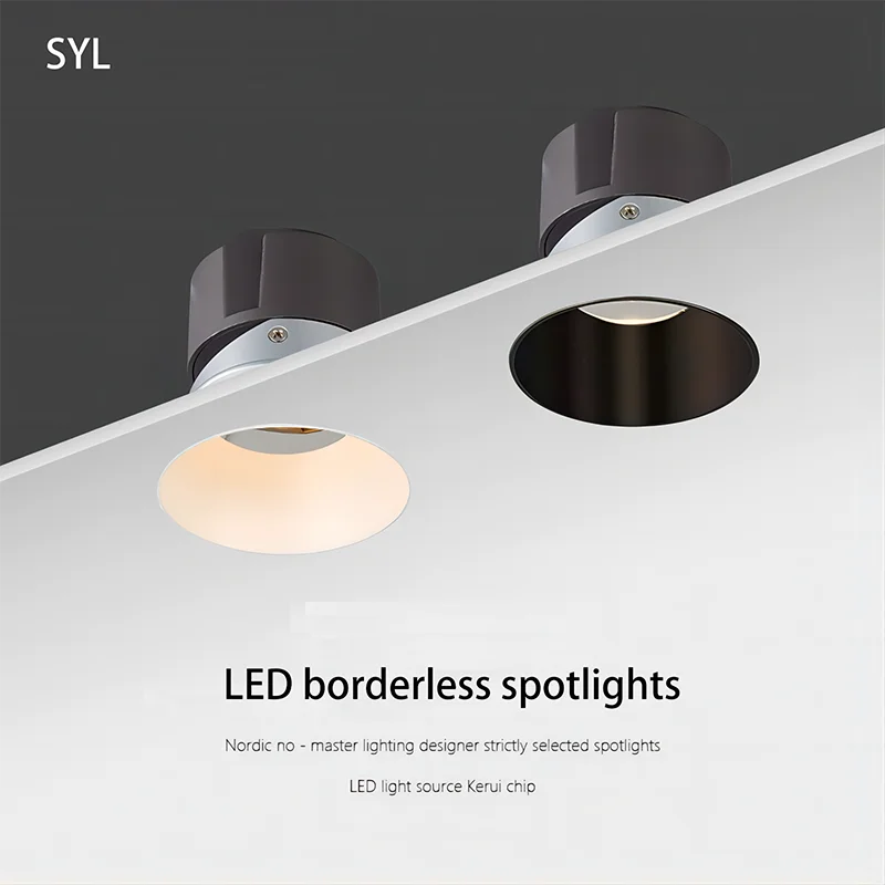 LED-Borderless-Spotlights-COB-Embedded-Spot-Light-Trimless-Foco-Opening ...