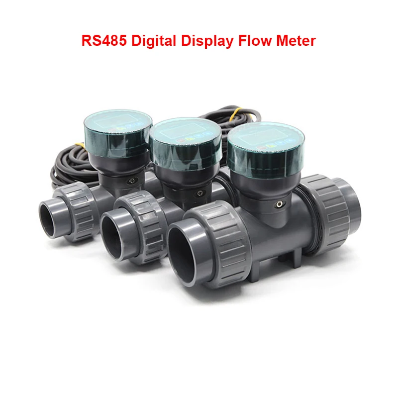 RS485-Digital-Display-Flow-Meter-High-Precision-Smart-LCD-Electronic ...