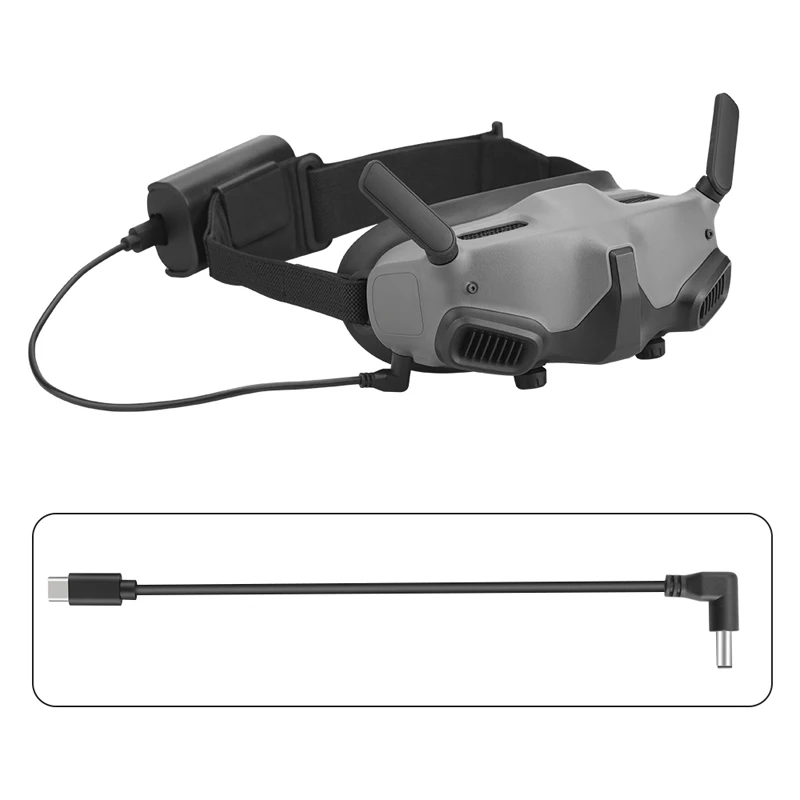 마이크로킥보드바퀴교체 Dji 고글 2 비행 안경용 배터리 전원 공급 장치 라인 Dji 아바타 고글 2 드론 쿼드콥터 액세서리용