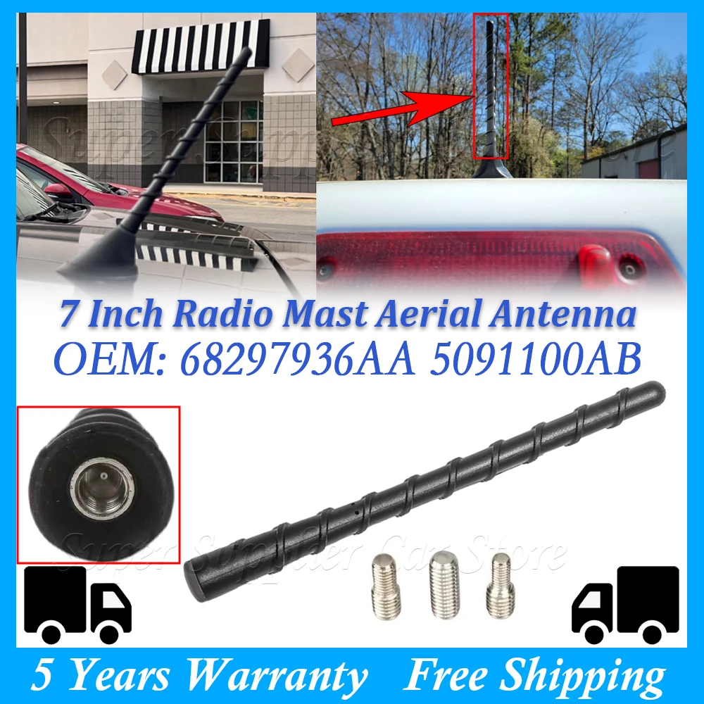 Car Removable Antenna Mast For 2011-2022 Jeep Grand Cherokee Renegade ...