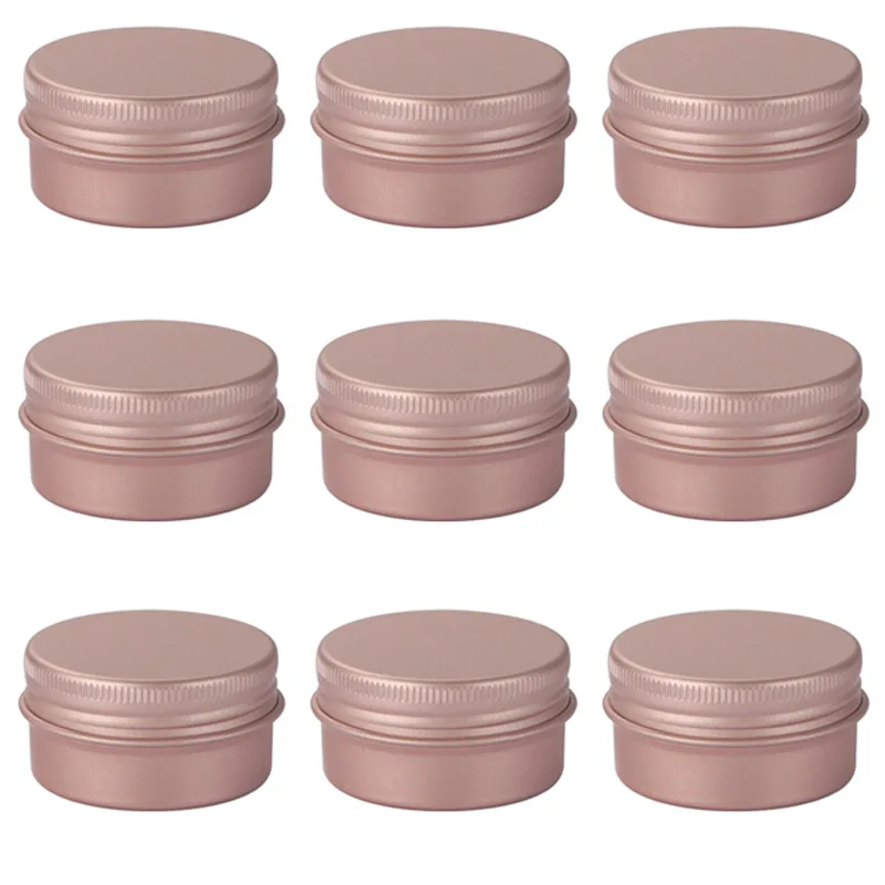 Round-Aluminum-Box-Metal-Tin-Cans-DIY-Rose-Gold-Cosmetic-Cream ...