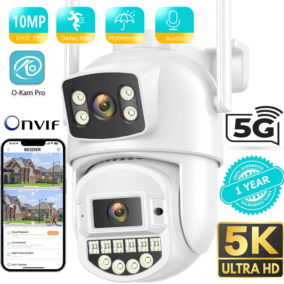 telecamera-IP-PTZ-de-seguridad-exterior-inal-mbrica-10MP-5K-Wifi-8M ...