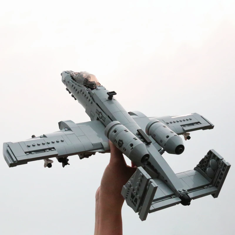 US-Military-A-10-Fighter-Building-Blocks-Arms-Vehicle-Model-New-Type ...