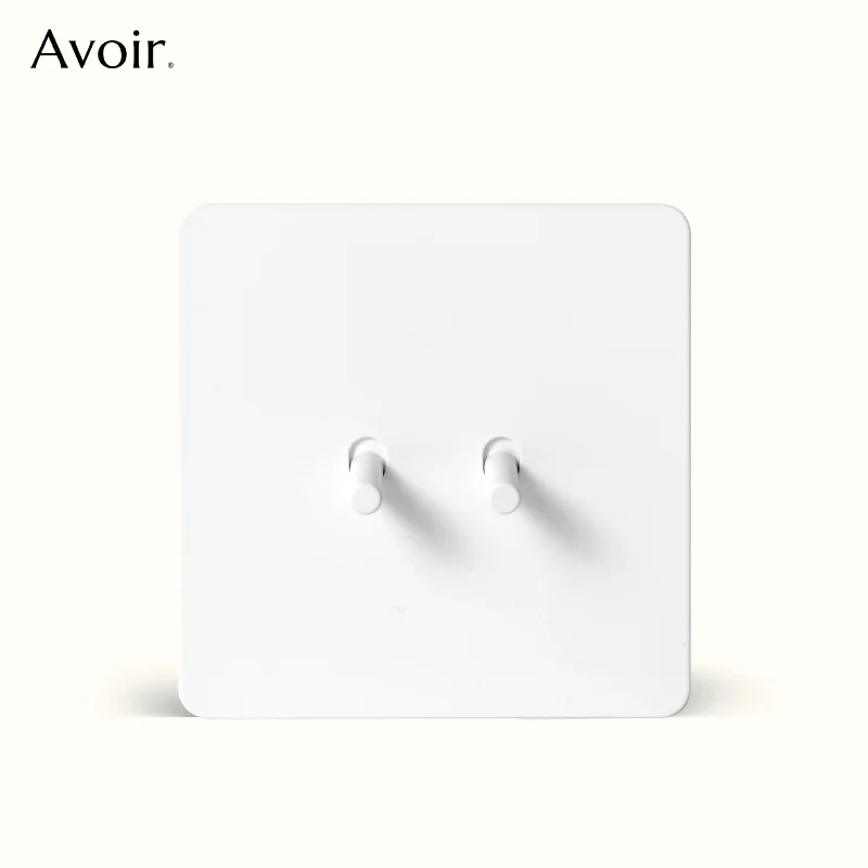 Avoir-Wall-Toggle-Switch-2-Way-White-Matte-Power-Socket-16A-European ...