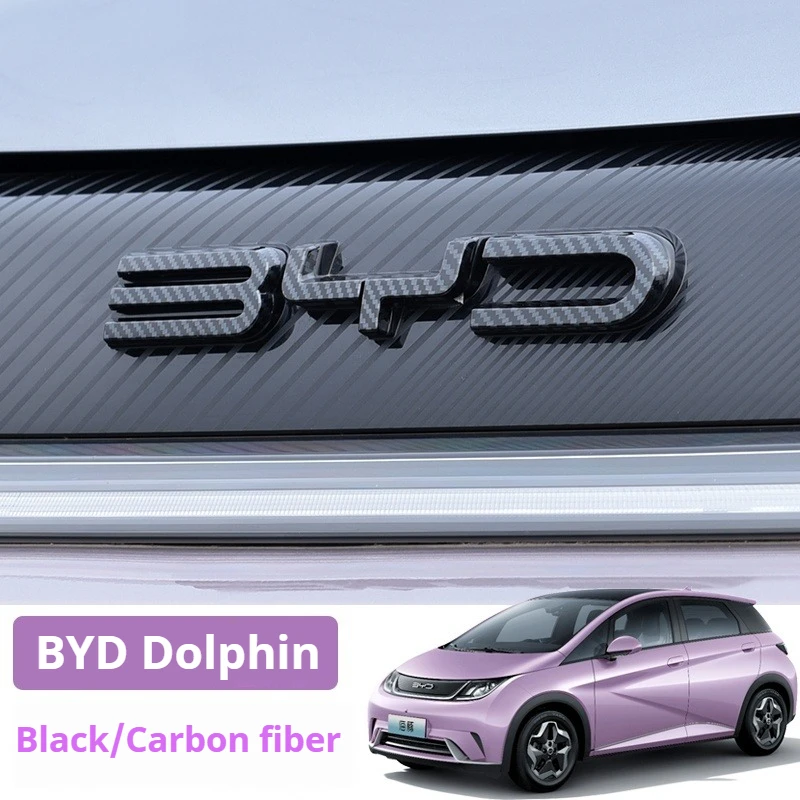 For BYD Dolphin Front Emblem Black Emblem BYD EA1 Front Head Emblem ...