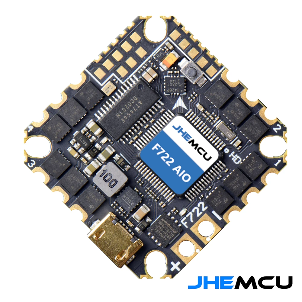 JHEMCU GHF722AIO-HD 40A AIO Baro OSD BlackBox F722 Flight Controller ...