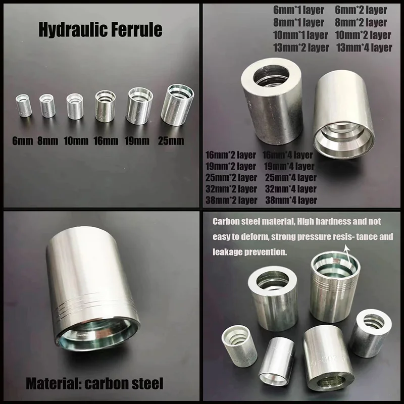 Hydraulic Ferrule Joint High Pressure Tubing Compression Sheath Sleeve ...