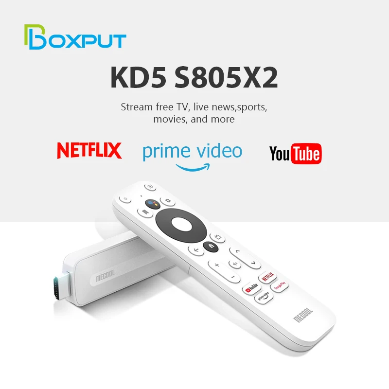 Full HD 4K Android 11 TV Stick Mecool KD5 1GB 8GB Amlogic S805X2 Smart ...