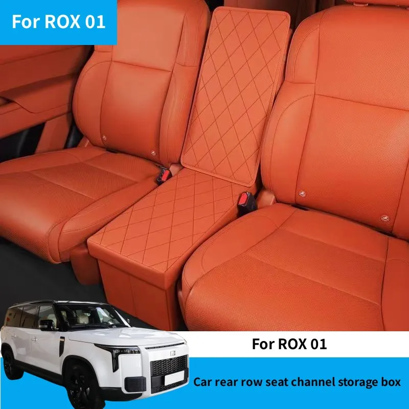 Car Rear Row Seat Channel Storage Box Small Rear Aisle Seat Two Row ...