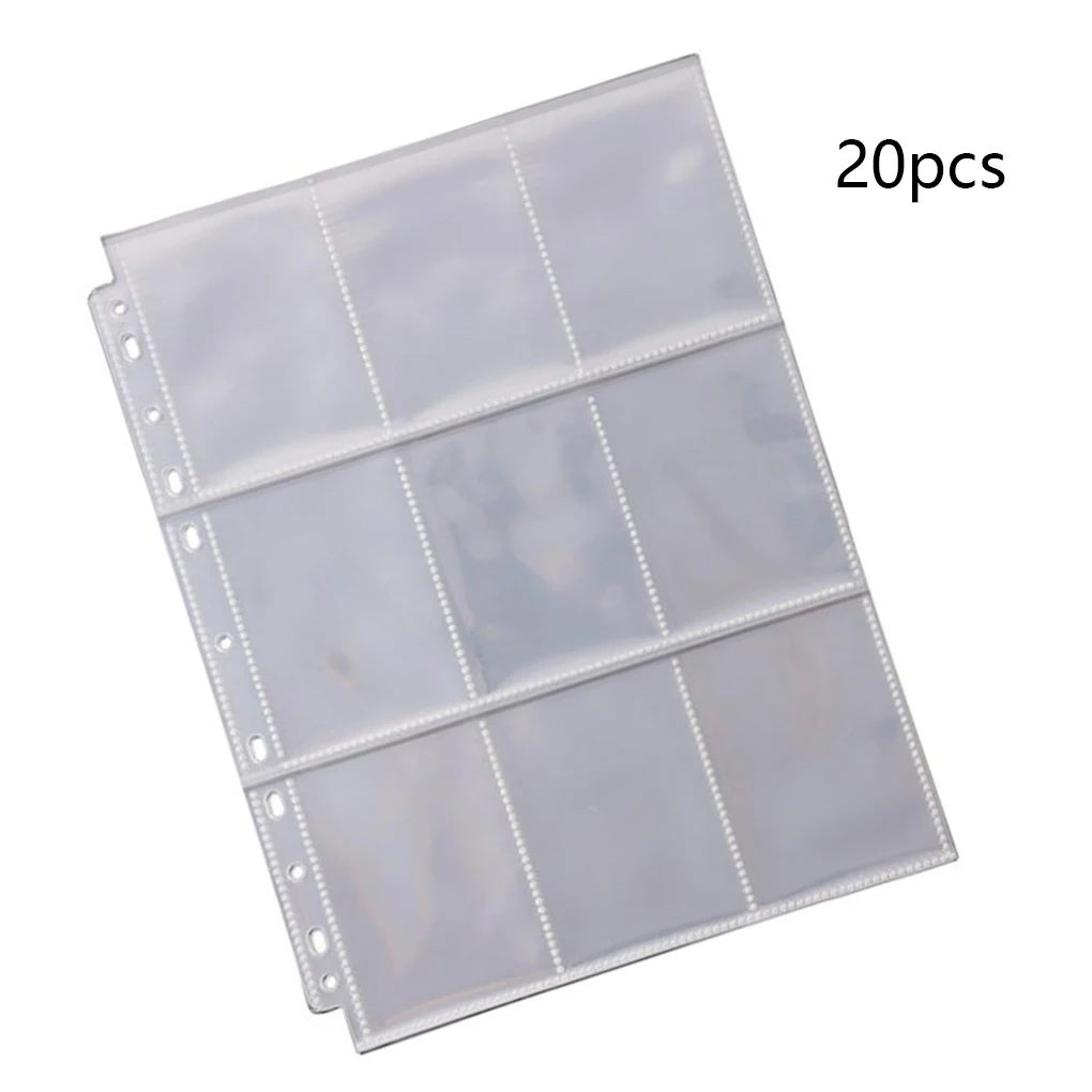 Transparent-Album-Pages-Cole-o-9-Bolsos-Negocia-o-Gaming-Card-Sleeves-3 ...
