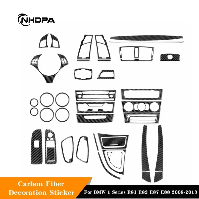 Car-Carbon-Fiber-Protector-Patch-For-BMW-1-Series-E81-E82-E87-E88-2008 ...