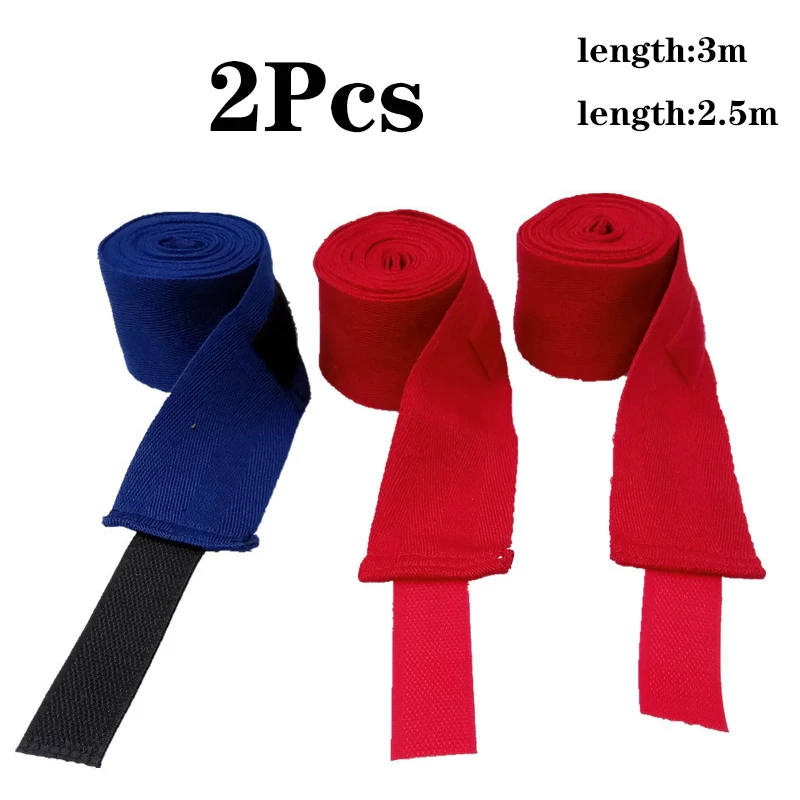 2-Rolls-2-5-3M-Cotton-Boxing-Bandage-Sports-Strap-Sanda-Gauntlets-MMA ...