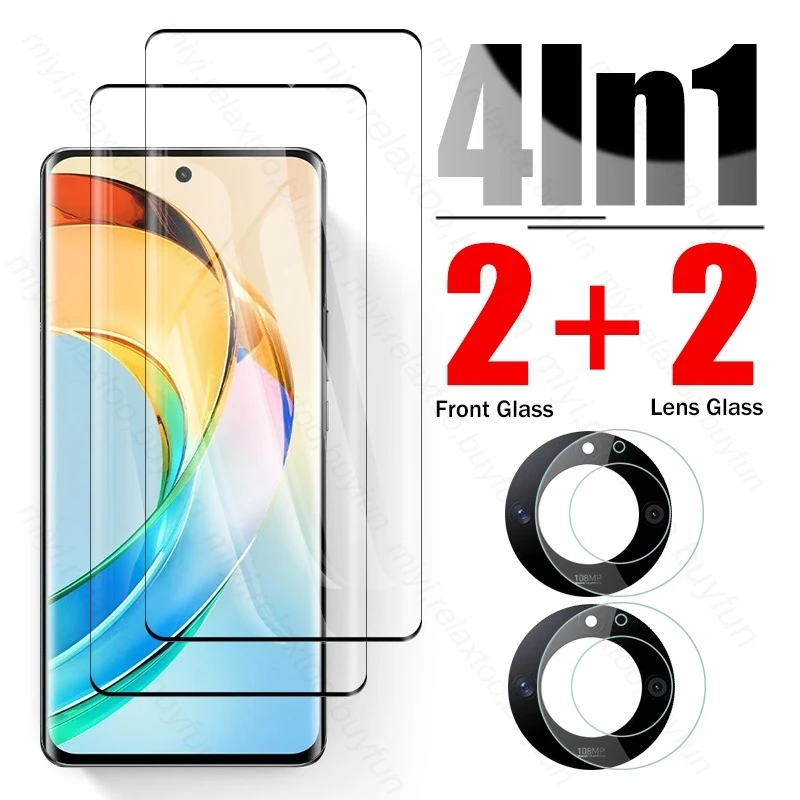 Honer-X9b-5G-Case-4-In-1-9D-Full-Cover-Tempered-Glass-Screen-Protector ...