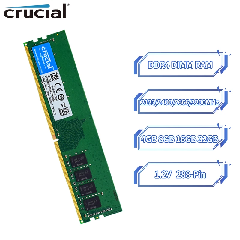 Crucial-Desktop-Ram-DDR4-4GB-8GB-16GB-32GB-2133MHz-2400HMz-2666HMz ...