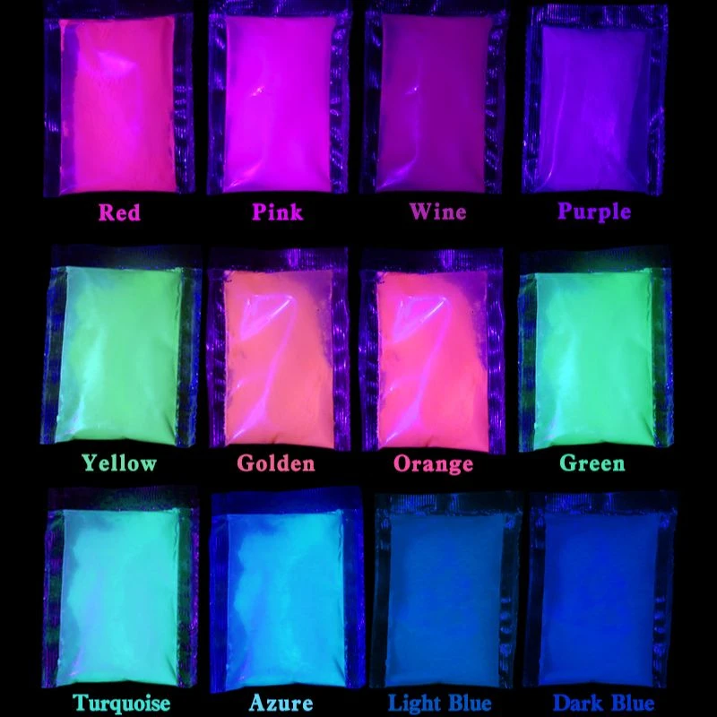 Fluorescent Acrylic Paint | Glow Dark Pigment Powder | Glow Dark Craft ...