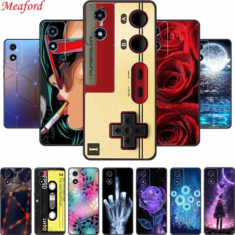 For-Moto-G04s-Phone-Case-Shockproof-Black-Silicone-Soft-Back-Cover-Case ...