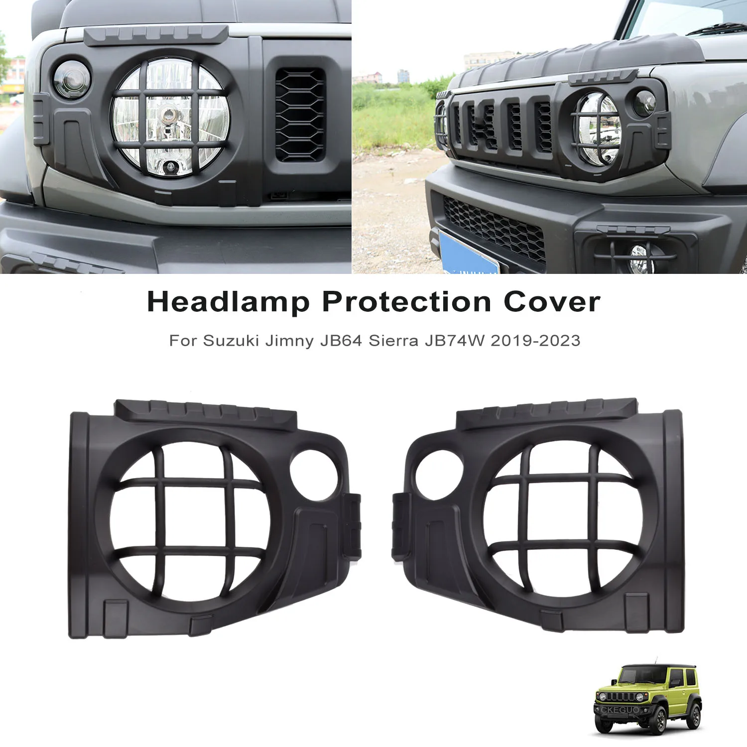 2Pcs-Car-Front-Headlight-Cover-Accessories-Modified-Headlight ...