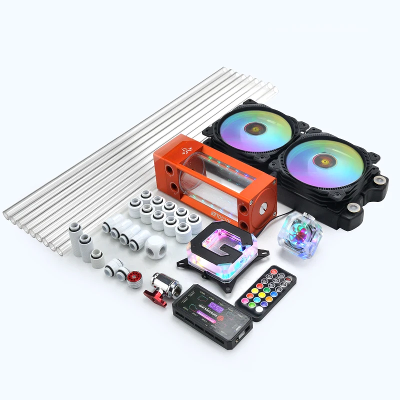 Syscooling-Water-Cooling-Kit-CPU-Water-Block-Water-Pump-240mm-Radiator ...