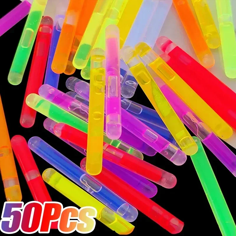 50/10Pcs Multicolor Glowing Sticks Colorful Light Stick Chemical ...