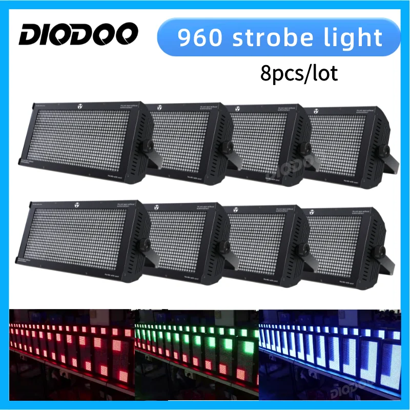 1-10PCS-960-LED-Strobe-Light-Led-8-Segments-RGB-Stage-Lighting-Full ...