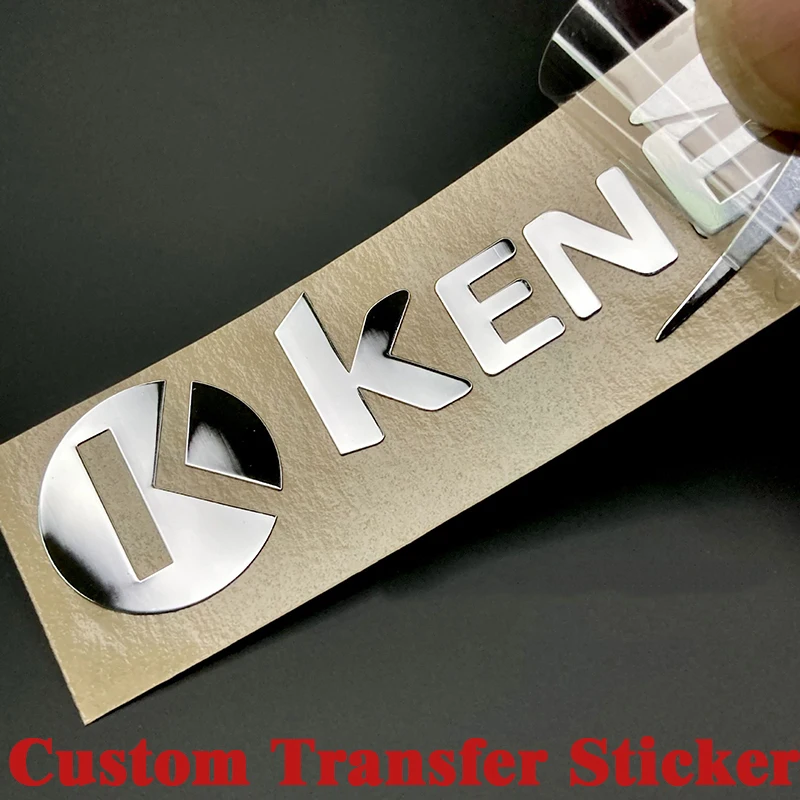 Custom 3d Transfer Metal Sticker Hollow Logo Personalized Self-adhesive Diy Decal Brand Name Uv ...