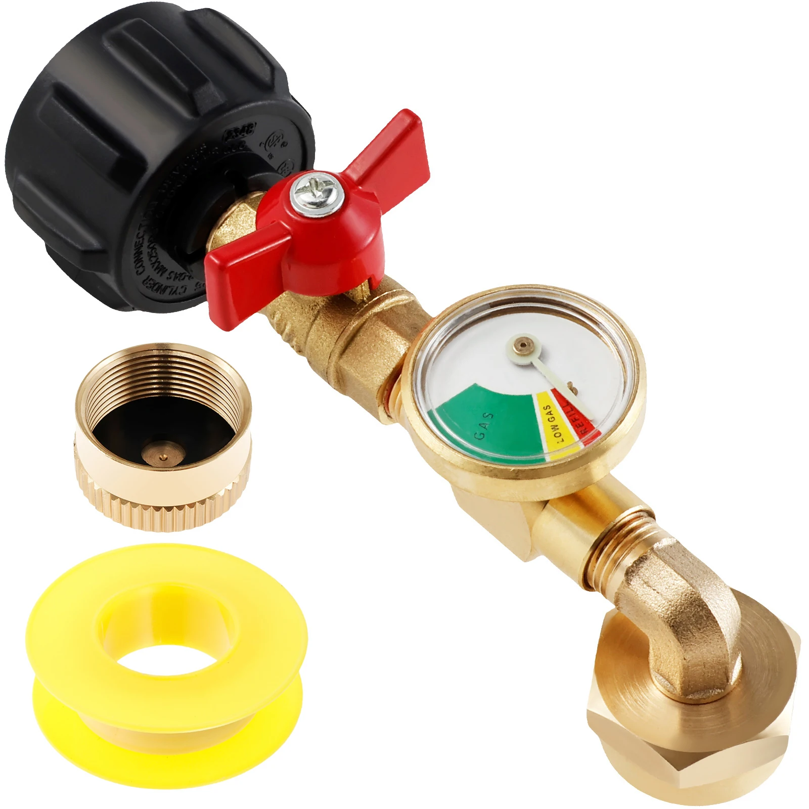 Propane Refill Adapter Brass Propane Cylinder Adapter with Illuminated ...