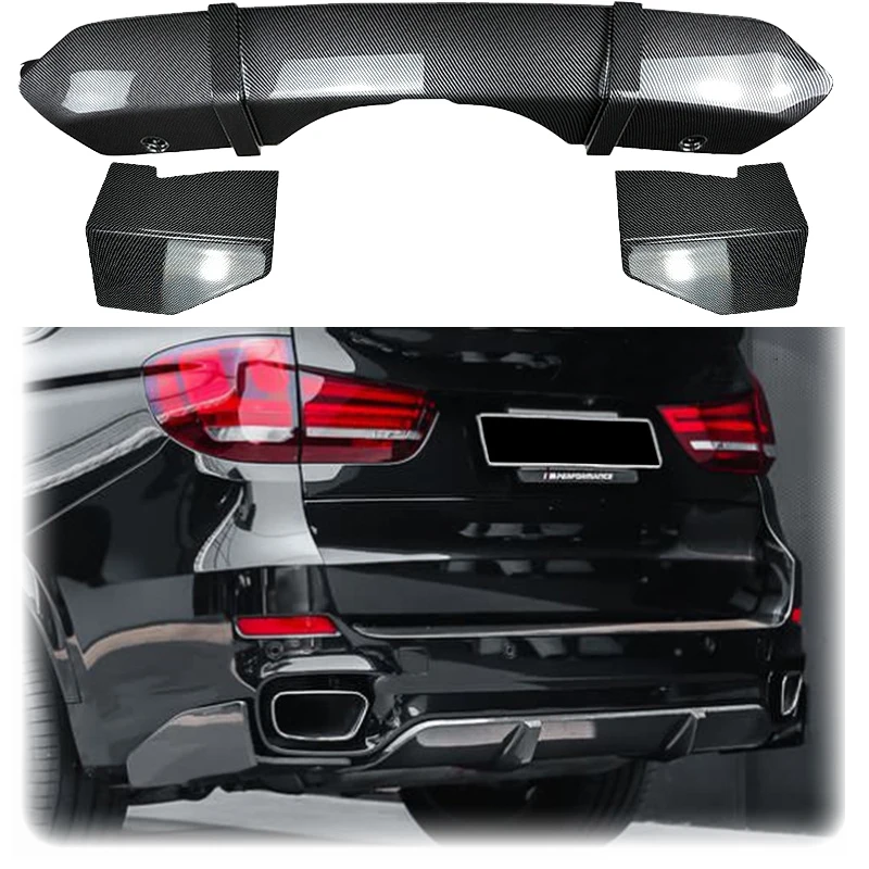 2014 To 2018 For BMW X5 F15 M Sport M-Tech MP Rear Bumper Lip Diffuser ...