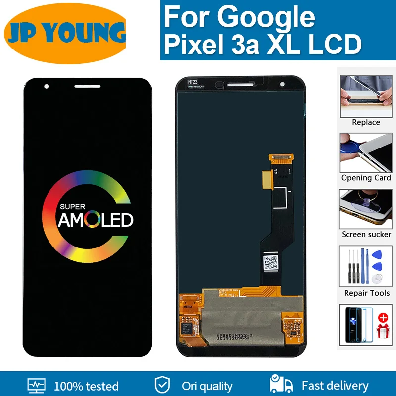 6.0" Original Amoled For Google Pixel 3A XL LCD Display Touch Screen ...