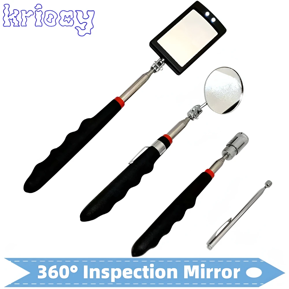 LED Telescoping Inspection Mirror – Power Up Car