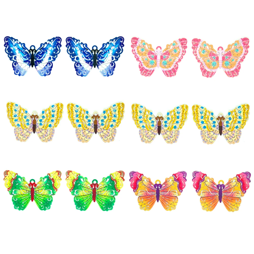 10pcs-25-17mm-Hollow-Filigree-Butterfly-Charms-Multicolor-Creative ...