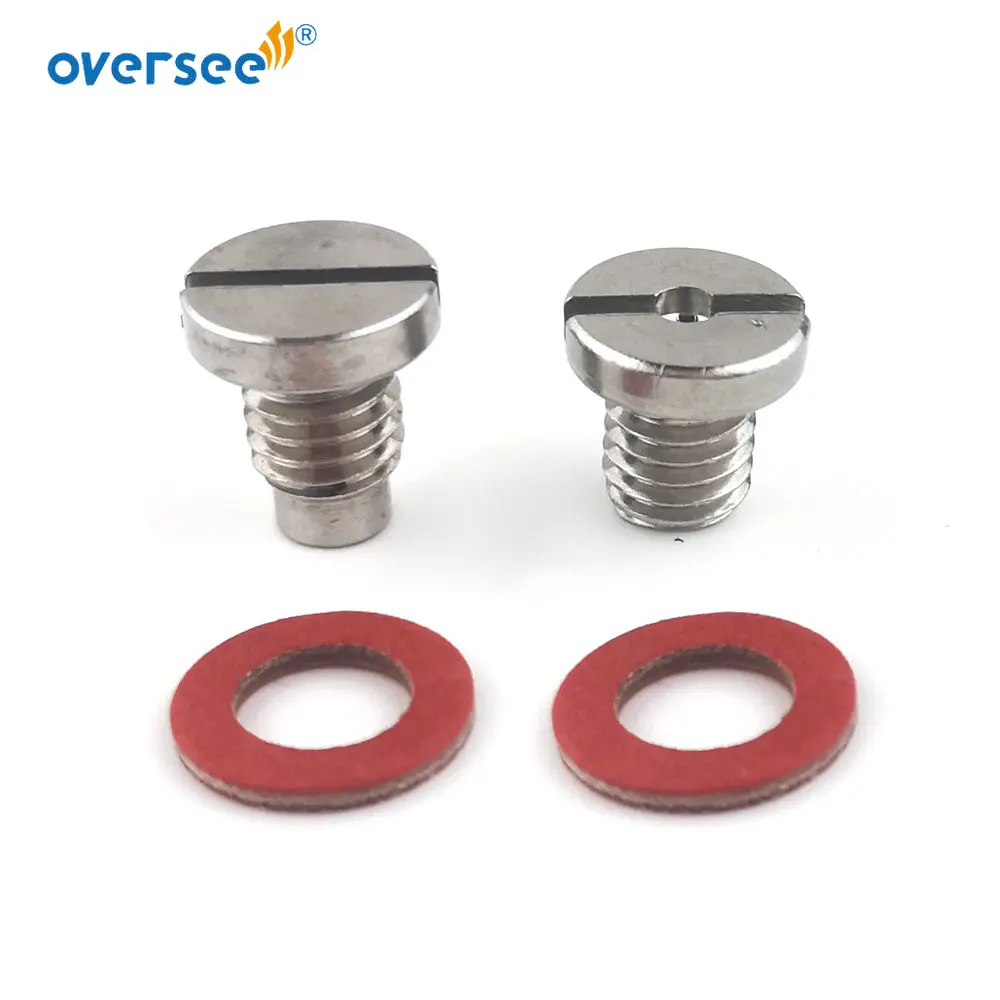 90340-08002-00 Straight Screw Plug Kit For Yamaha Outboard Engine F9.9 ...