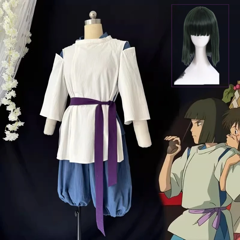 Anime Ogino Chihiro Cosplay Costume Wig Kimono Shorts Suit Cosplay ...