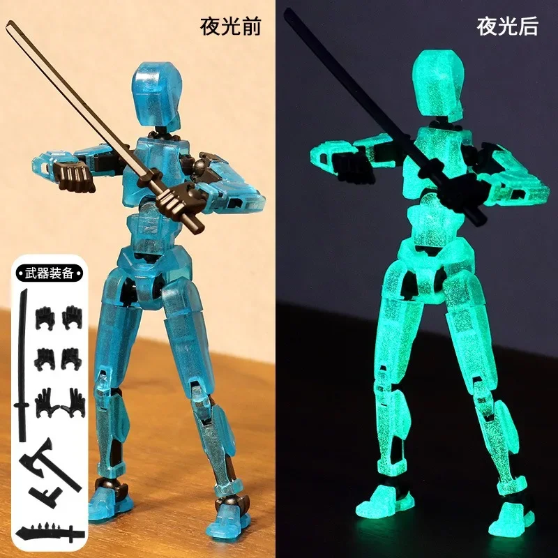 1-2-4-9pcs-Luminous-Titan-13-Action-Figures-T13-Figure-3D-Printed-Multi ...