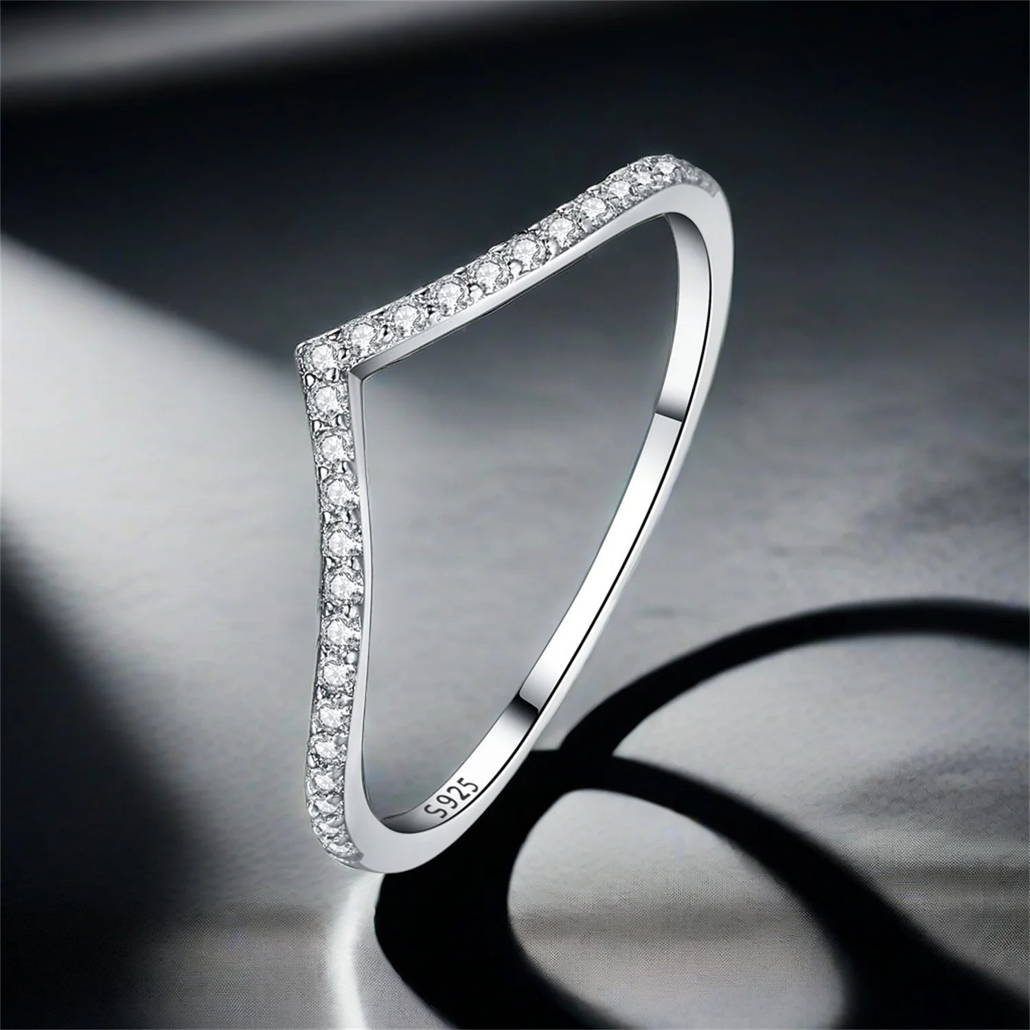 925-Sterling-Silver-Simple-Closed-Rings-For-Women-Original-Valentine-s ...