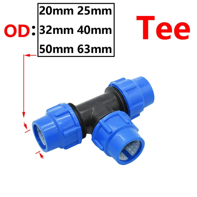 20/25/32/40/50/63mm Water Pipe Plastic Ball Valve Coupler Tee Elbow ...