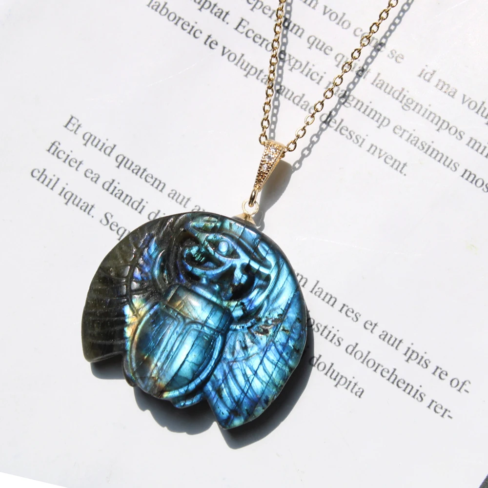 Hand-Carved-Ancient-Egypt-Cultura-Craft-Natural-Flash-Labradorite ...