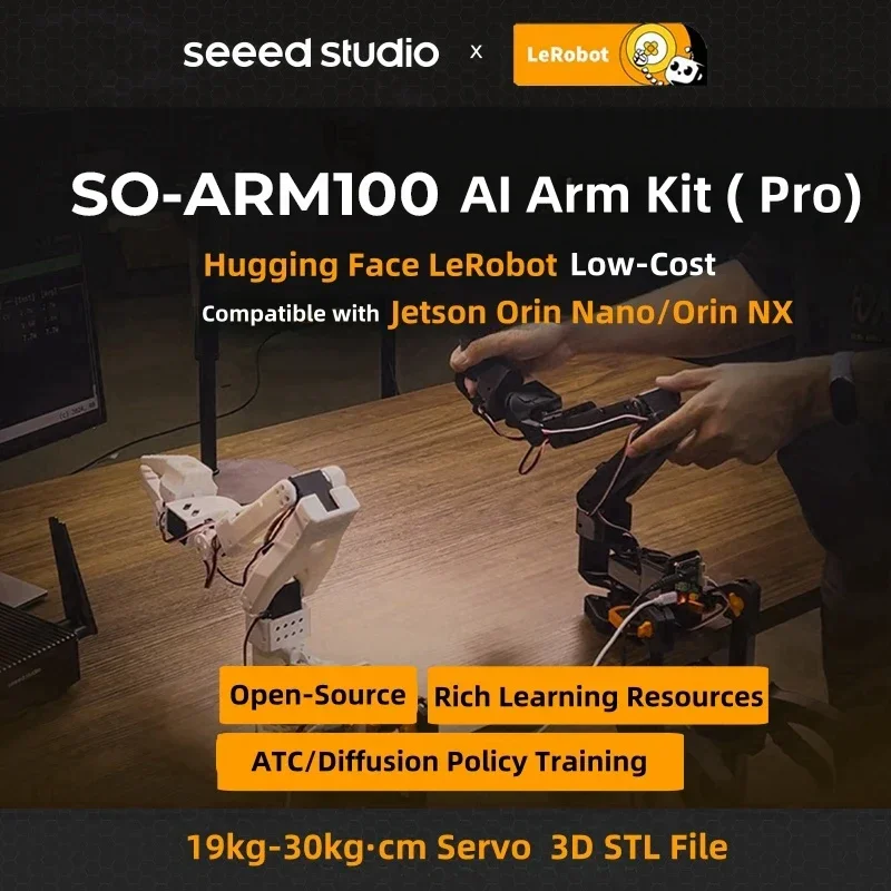 SO-ARM100 AI aam 키트(Pro) 저가형 허깅 페이스 LeRobot, 호환 가능한 재컴퓨터 J4012 Orin NX ...