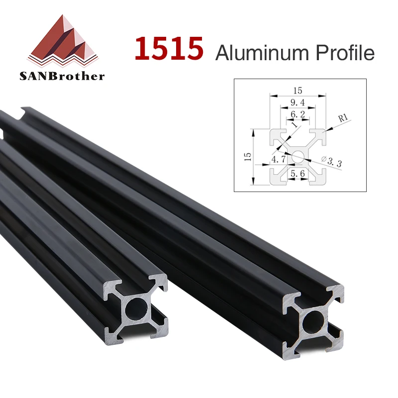 Perfil de aluminio anodizado para impresora 3D CNC, riel lineal de ...