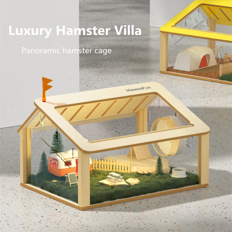 Panoramic-Hamster-Cage-Luxury-Hamster-Villa-Transparent-Acrylic-Hamster ...