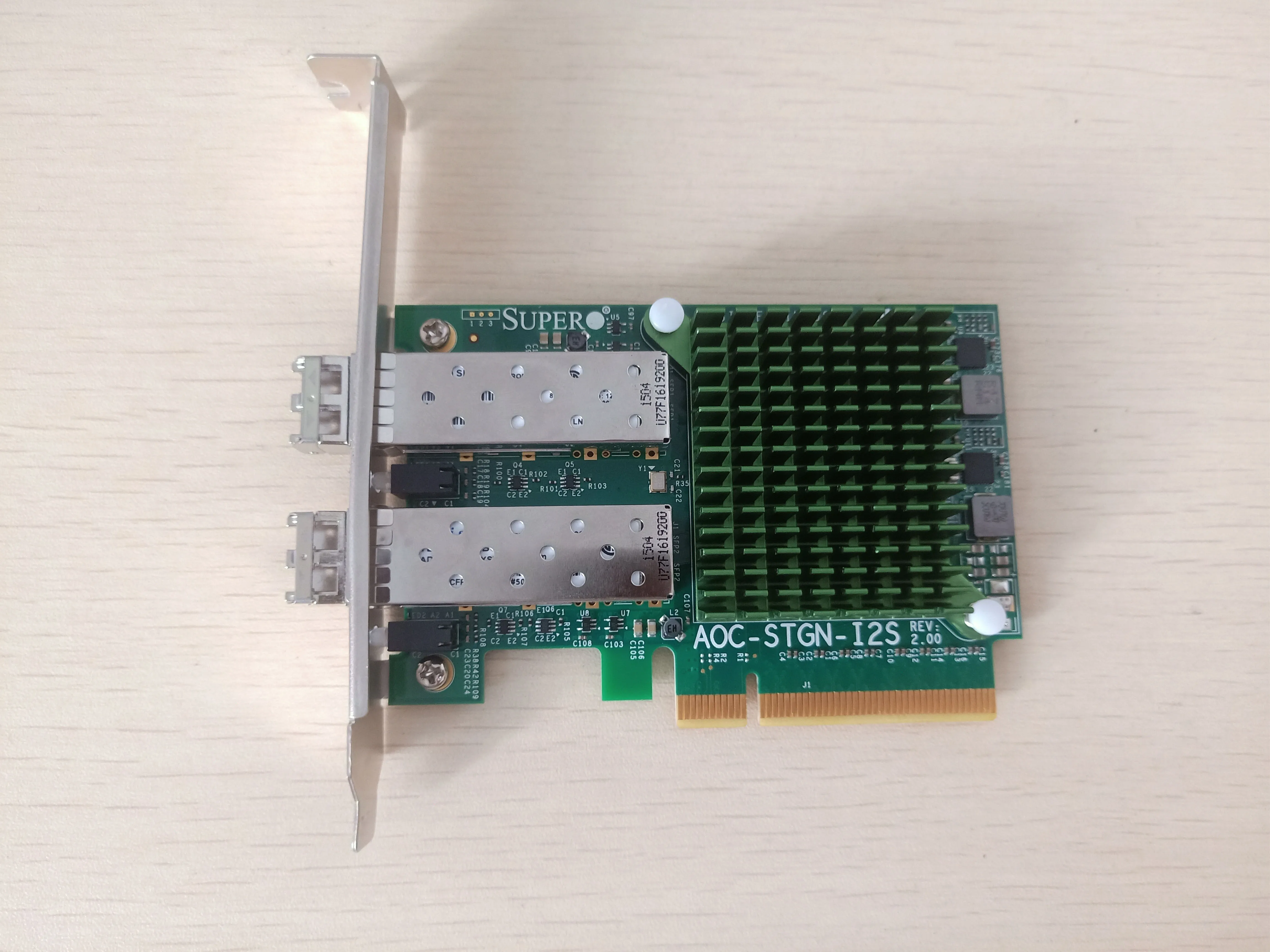 SuperMicro AOC-STGN-i2S Dual SFP + Intel 82599 10GbE Controller NIC Rev ...