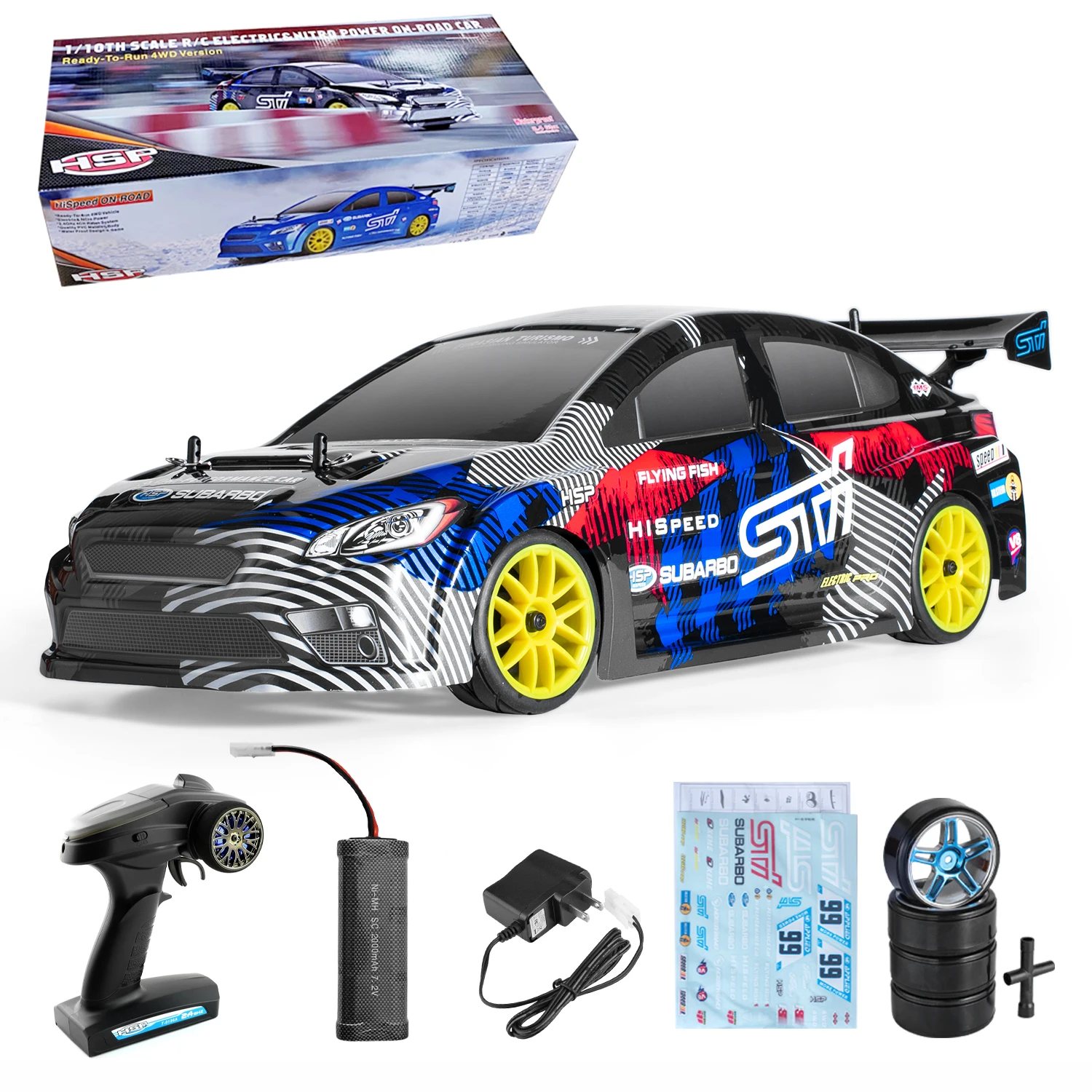 HSP-RC-Car-4wd-1-10-Rc-Drift-Car-Electric-Power-On-Road-Racing-94123 ...
