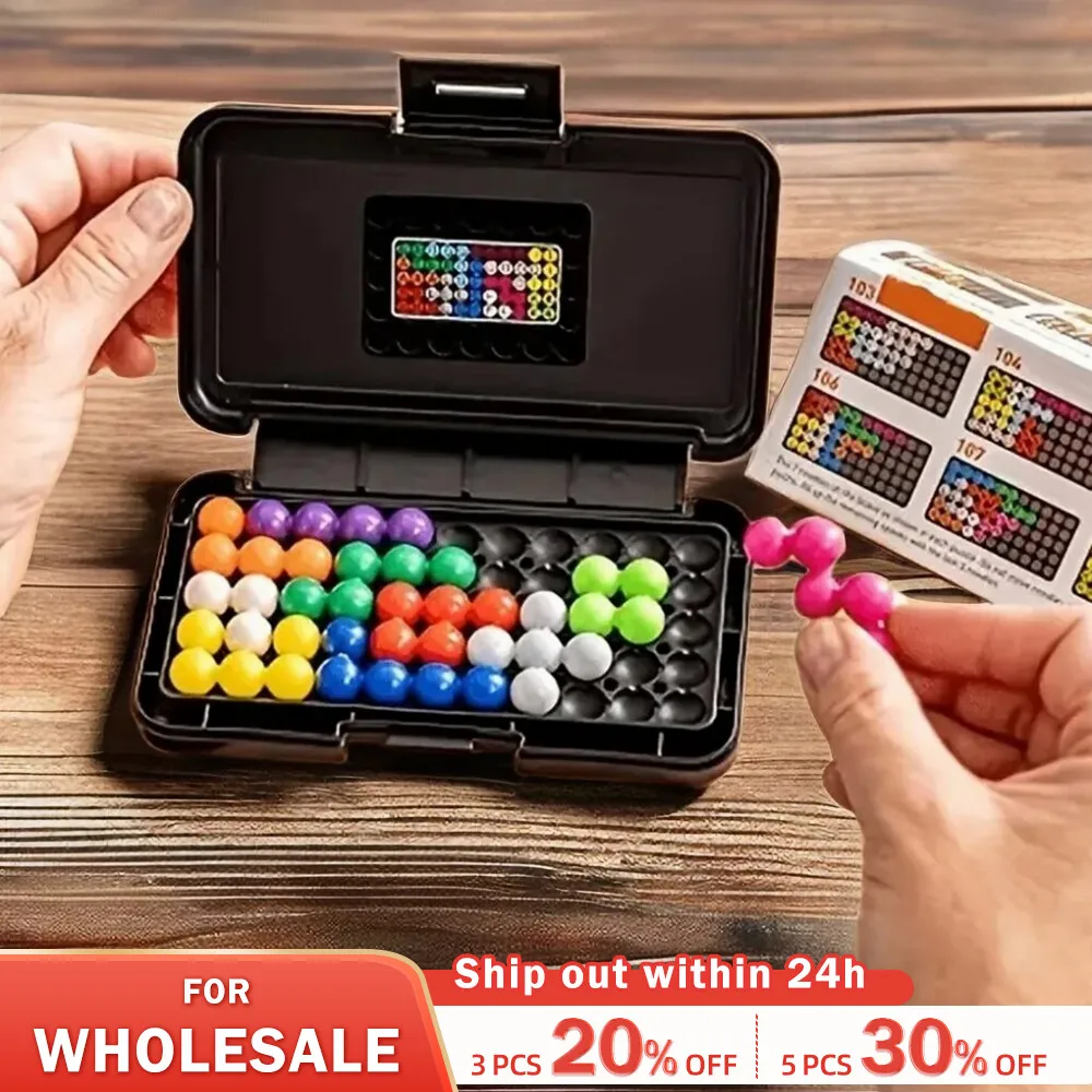 120-Challenges-IQ-3D-Puzzle-Board-Game-Classic-Pyramid-Plate-Pearl-Logical-Mind-For-Children ...