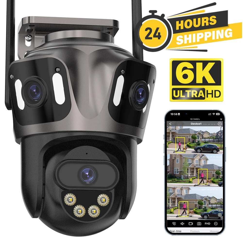 6K-HD-Three-Screen-WIFI-IP-Camera-Outdoor-4K-Dual-Lens-PTZ-Camera-Ai ...