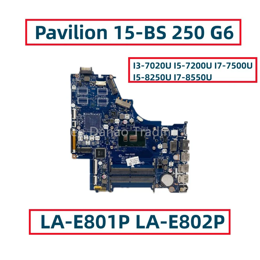 Placa-base-de-ordenador-port-til-HP-Pavilion-15-BS-250-G6-LA-E801P-LA ...