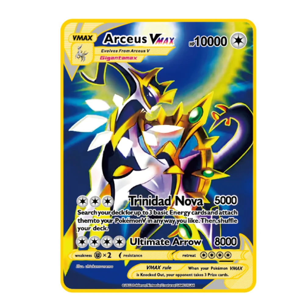 English-latest-10000-point-arceus-vmax-pocket-monster-metal-kakapi ...