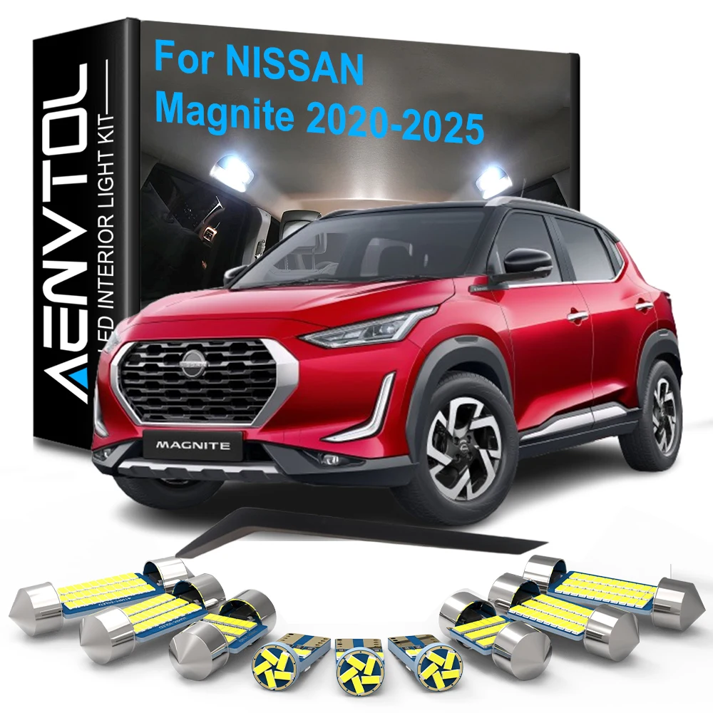 10pcs LED Interior Lights Canbus For Nissan Magnite 2020 2021 2022 2023 ...