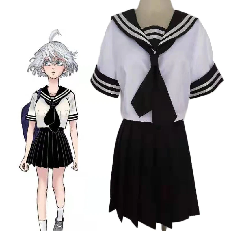 Tokyo Revengers Brahman Gang Senju Kawaragi Akashi Cosplay Skirt Set ...