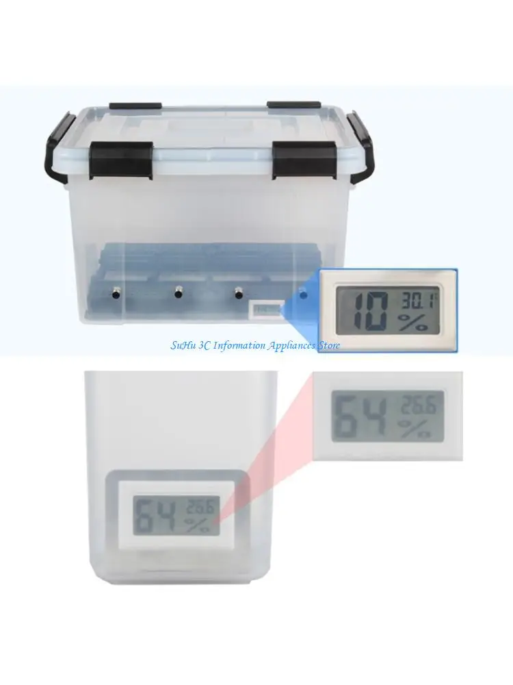 3D Printer Dry Box Digital Hygrometer Thermograph LCD Display ...